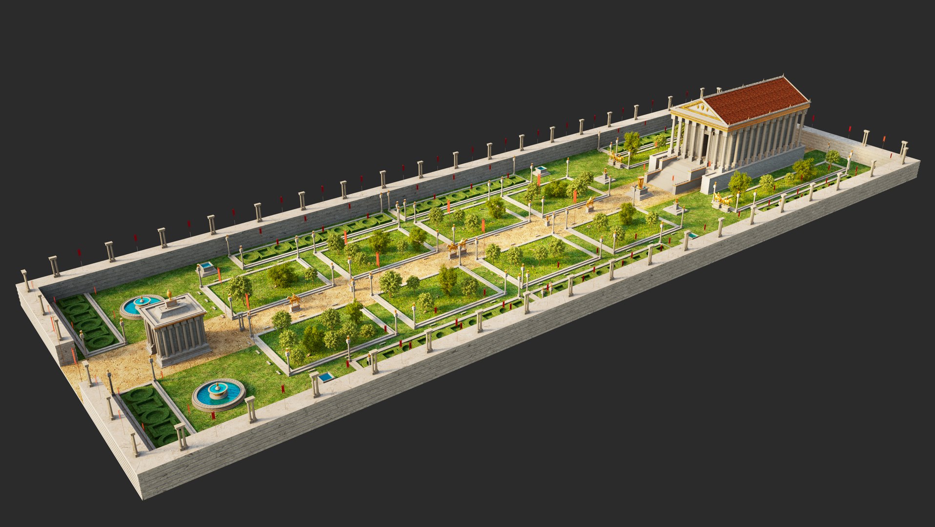 3D Temple Of Bacchus Baalbek Model - TurboSquid 2290436