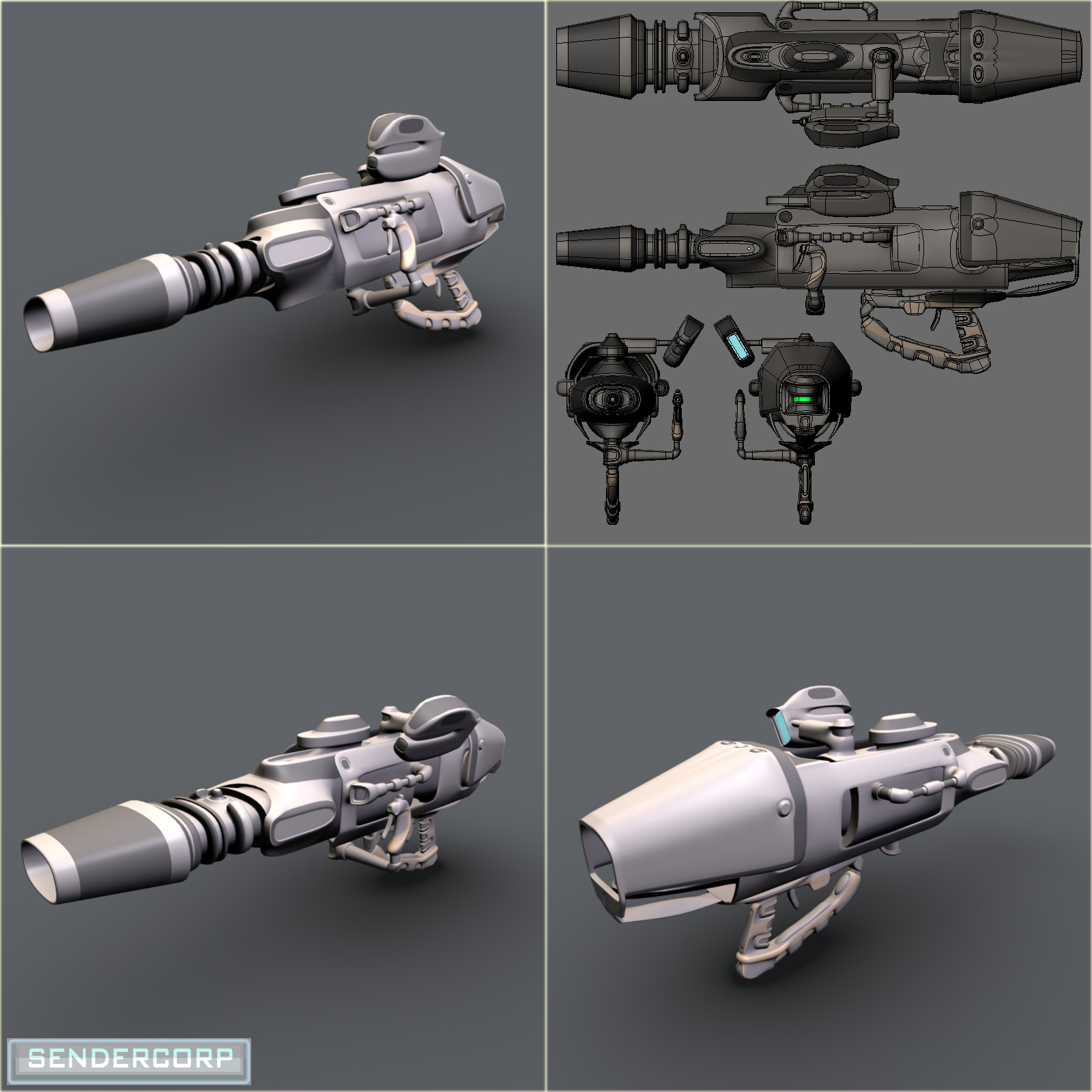 free blend mode scifi energy minigun
