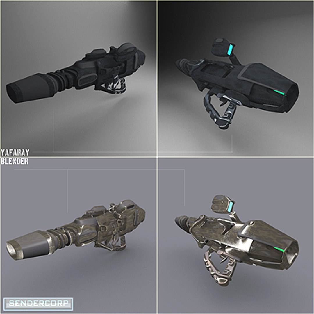 Free Blend Mode Scifi Energy Minigun