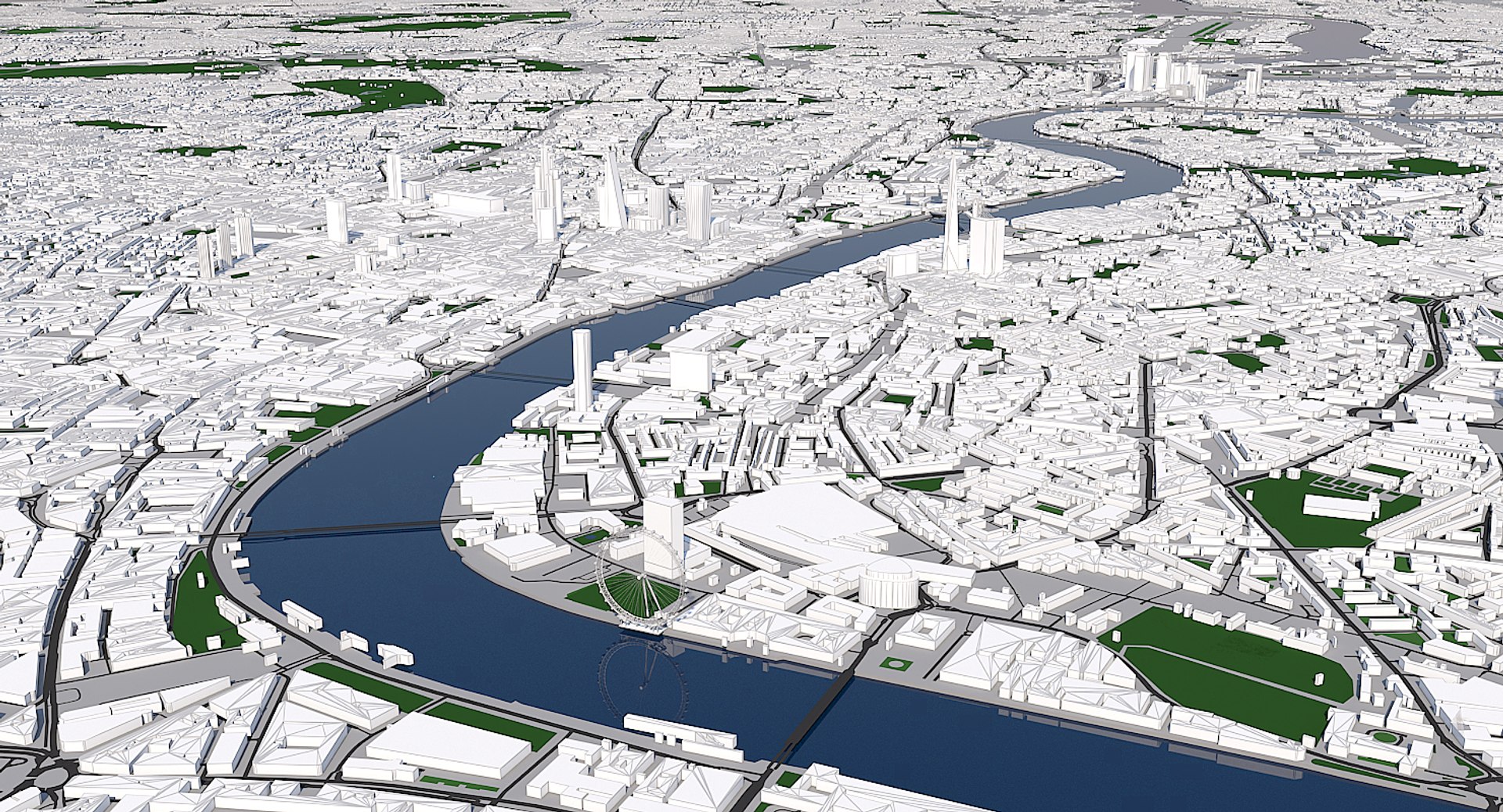 London Cityscape 3d Model