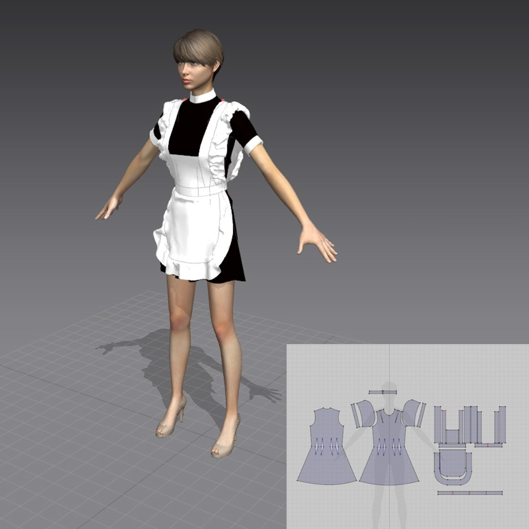 3d Model Shirt School Uniform