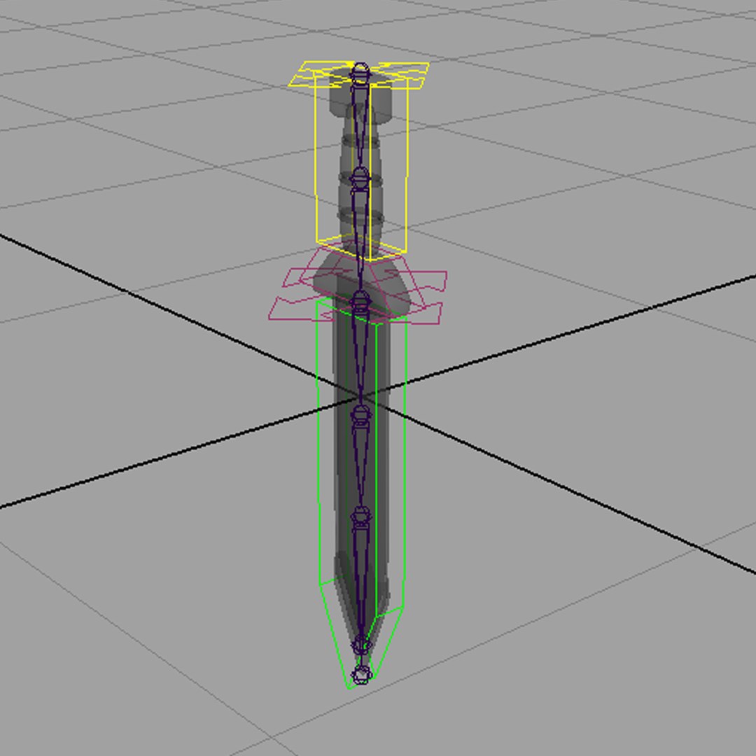 Retrievable Knife Rigged 3d Ma