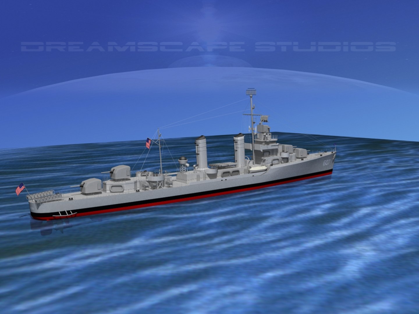 3d Model Anti-aircraft Class Destroyers