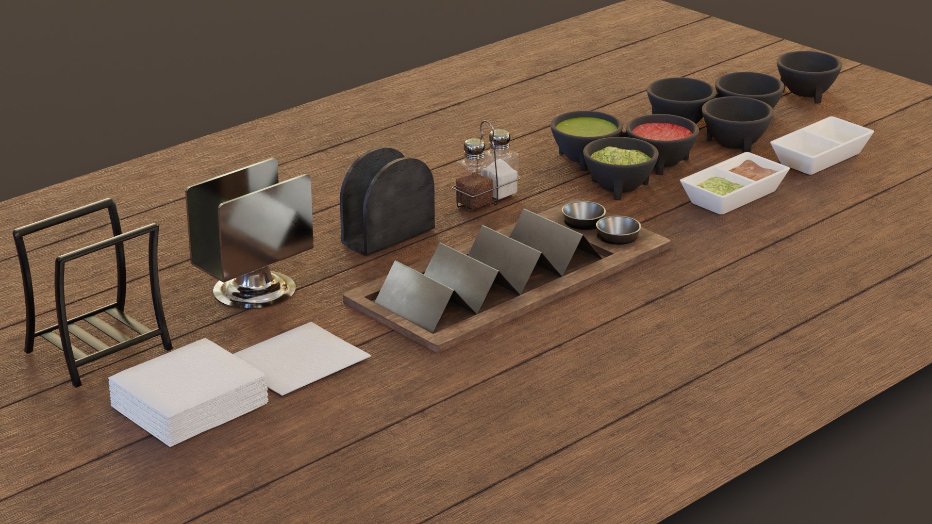 3D Restaurant Props - TurboSquid 1805800