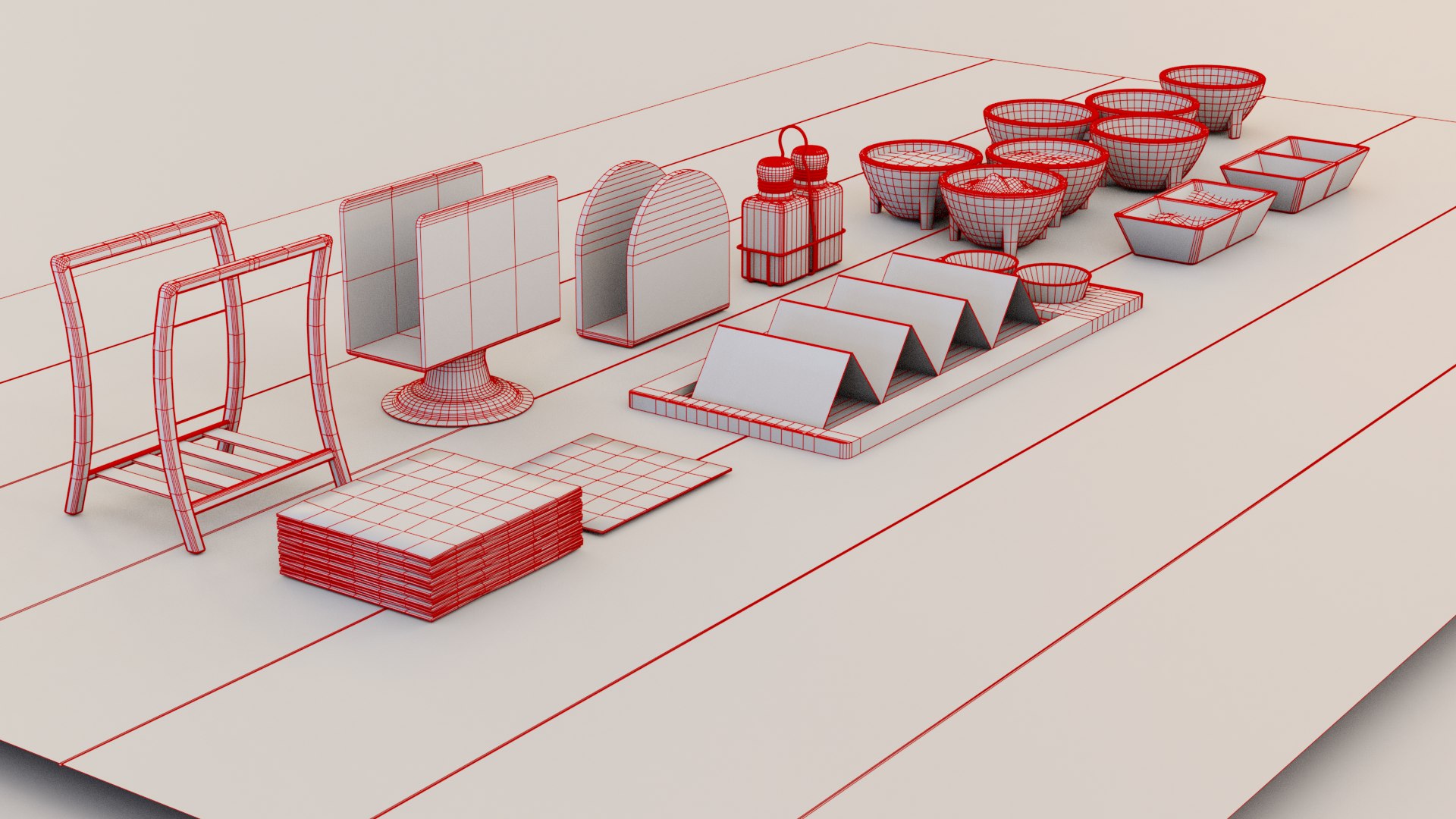 3D Restaurant Props - TurboSquid 1805800