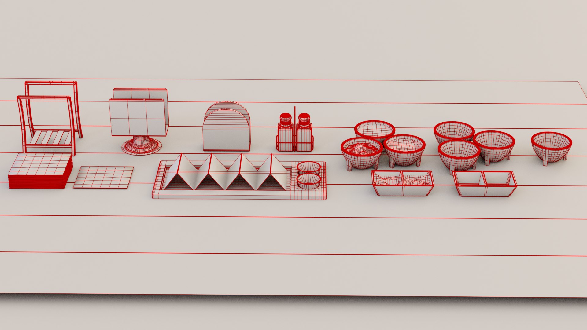 3D Restaurant Props - TurboSquid 1805800