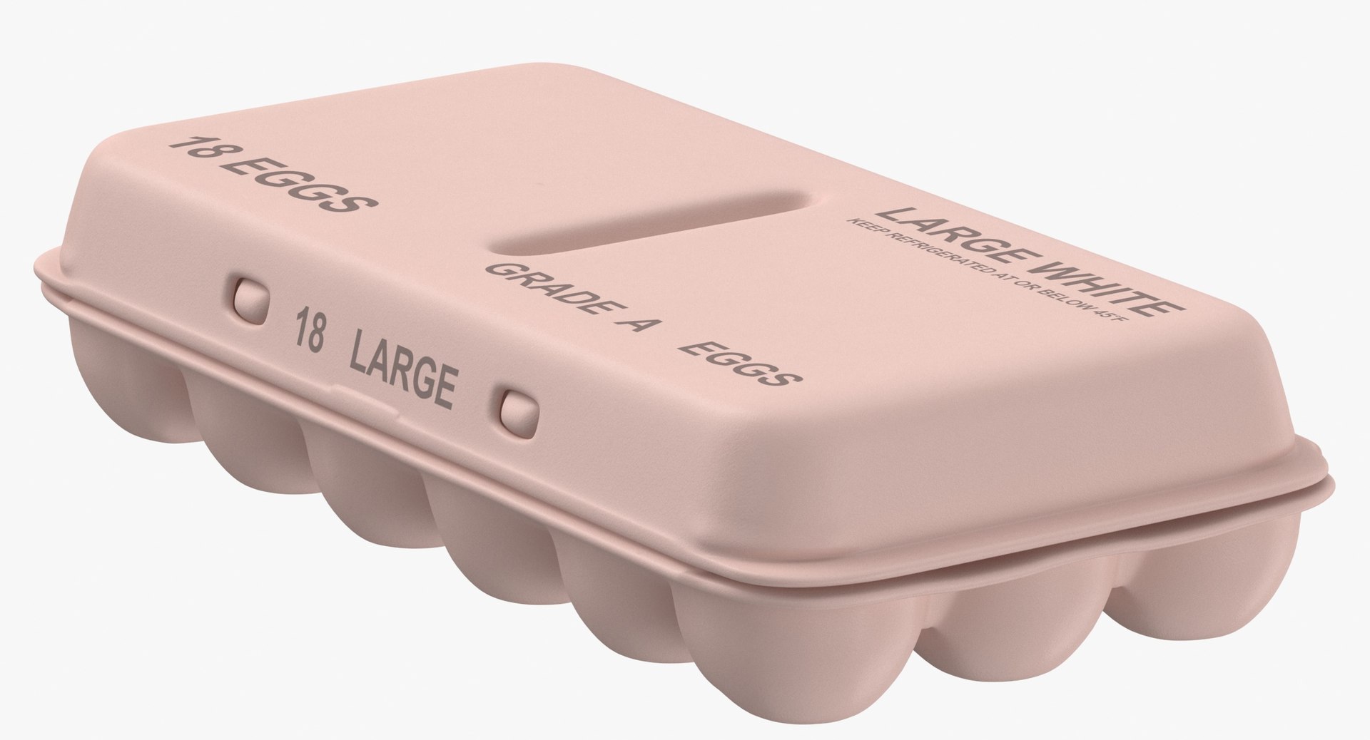 3D Foam Carton Of Eggs 18 With Color Variations Blank And Generic Label ...