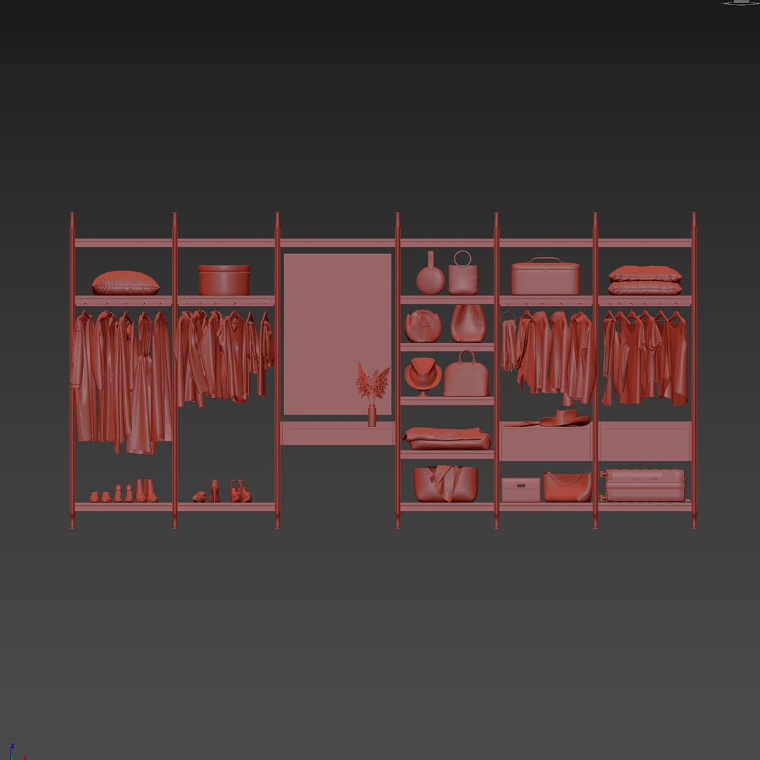 Wardrobe 3D Model - TurboSquid 2101543
