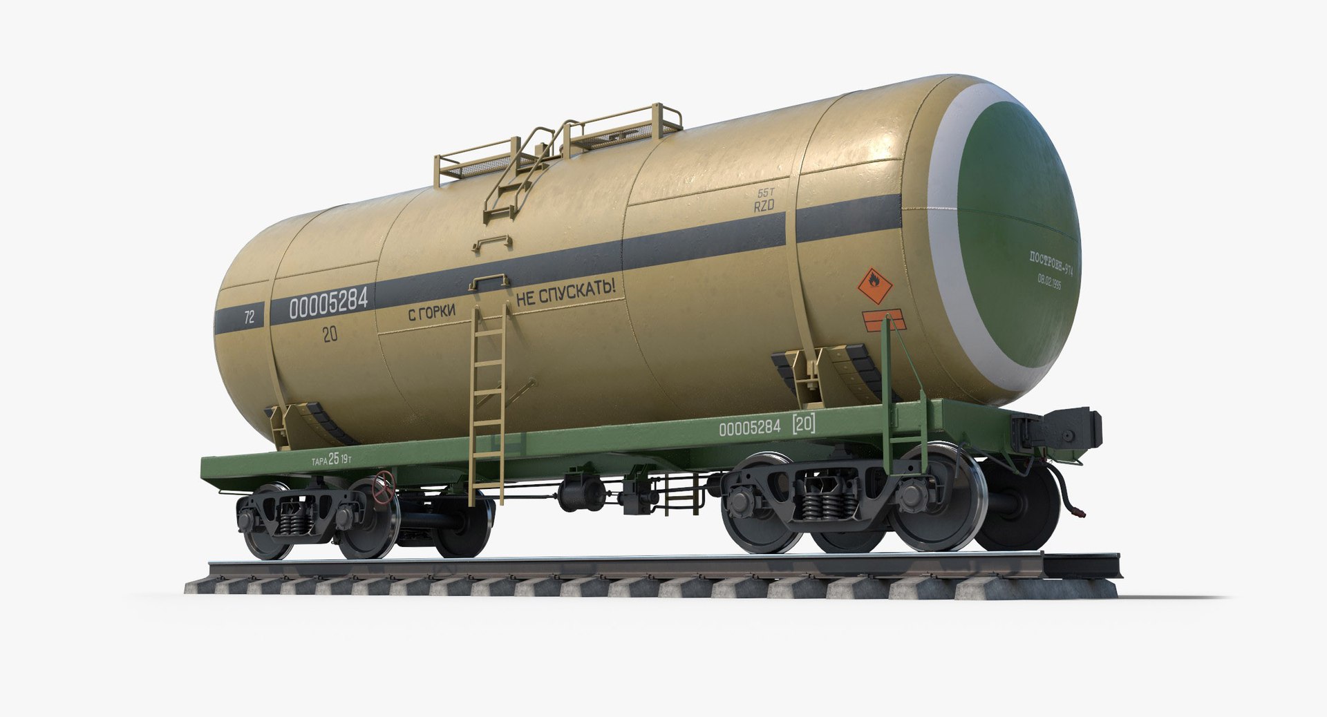 Railroad Tank Car Clear 3D Model - TurboSquid 1380684