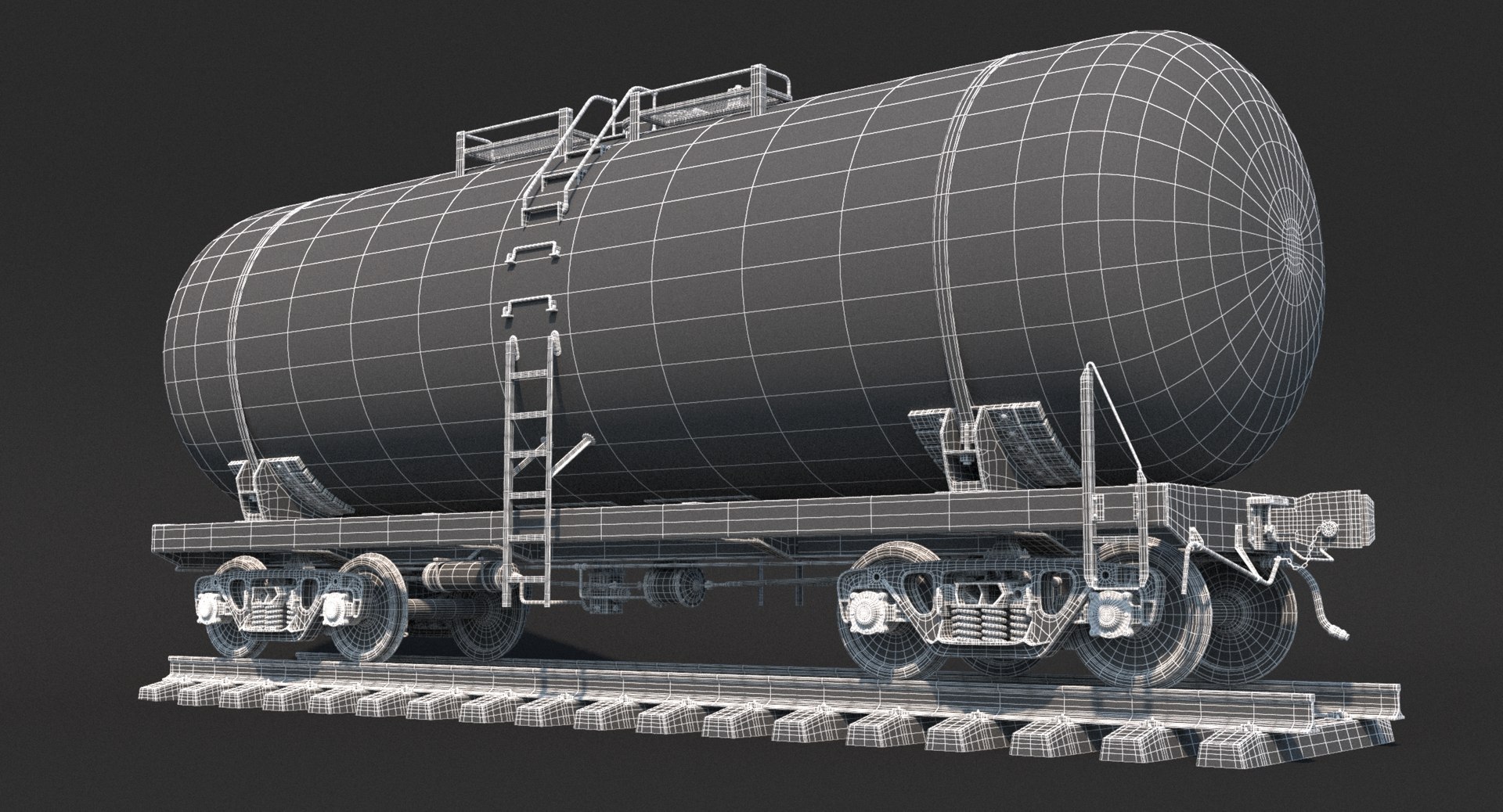Railroad Tank Car Clear 3D Model - TurboSquid 1380684
