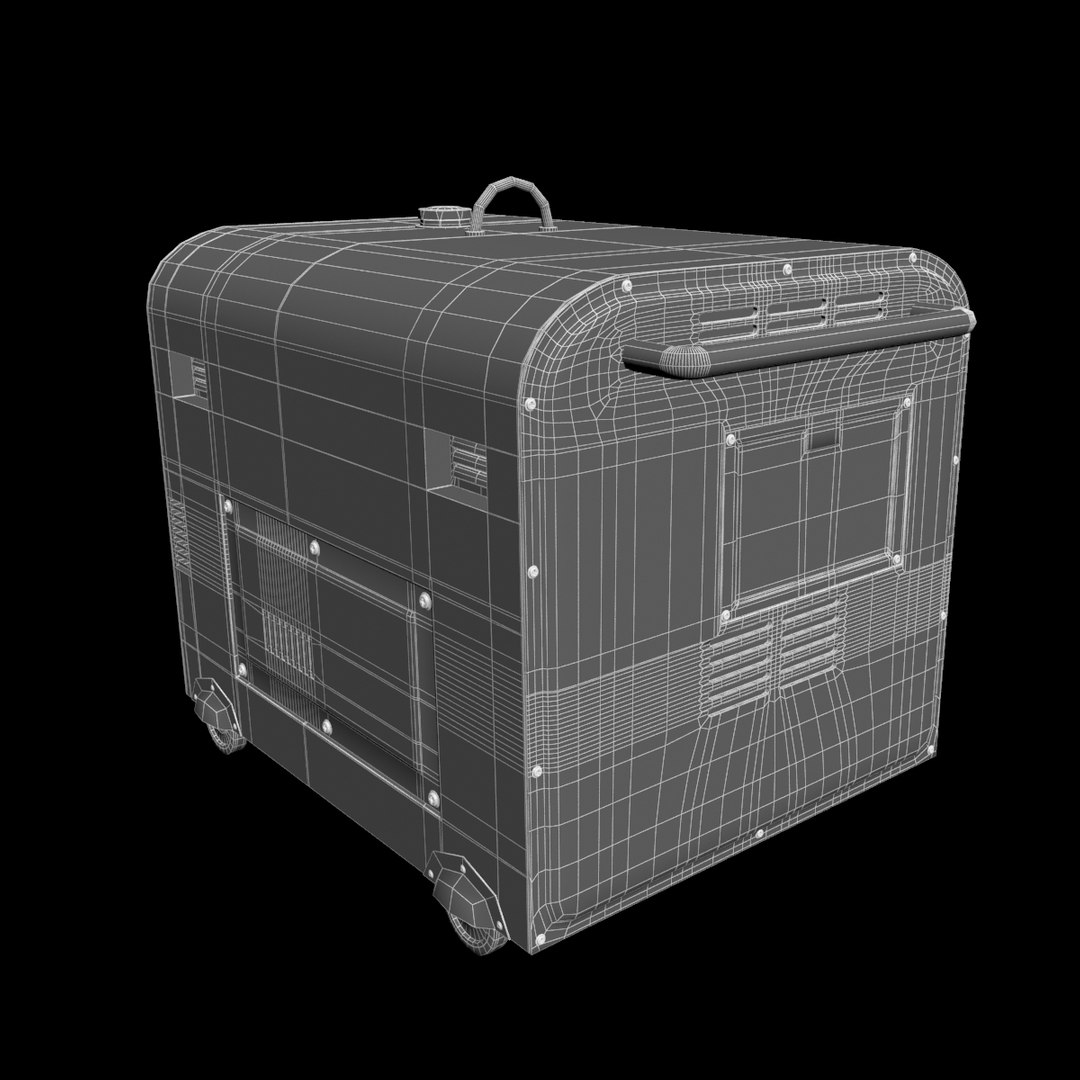 Diesel Powered Portable Generator 3d Model