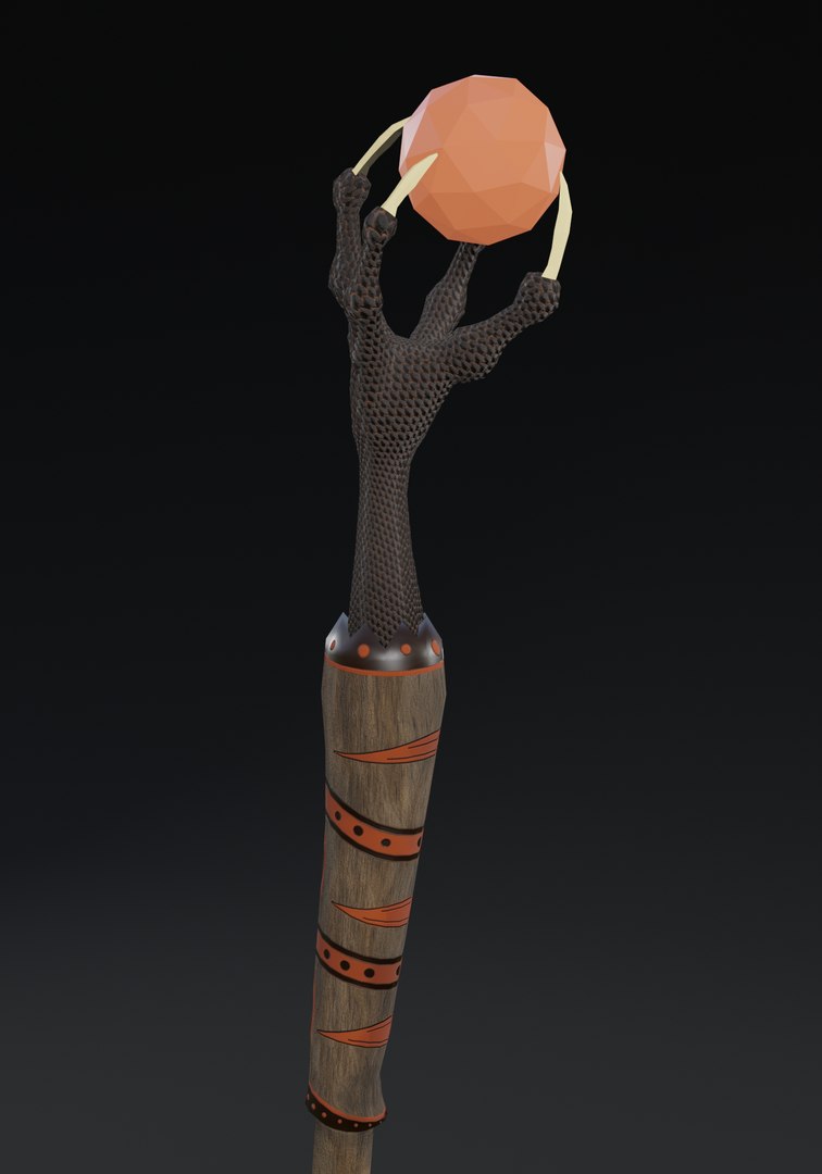 3D Dragon Staff - TurboSquid 1524366