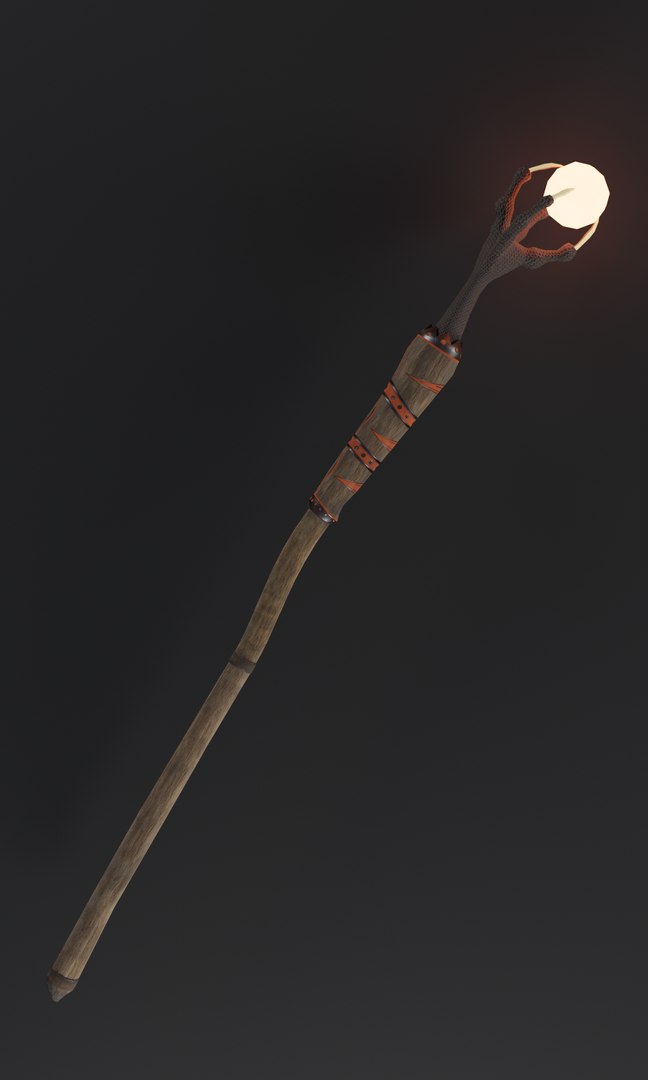 3D Dragon Staff - TurboSquid 1524366