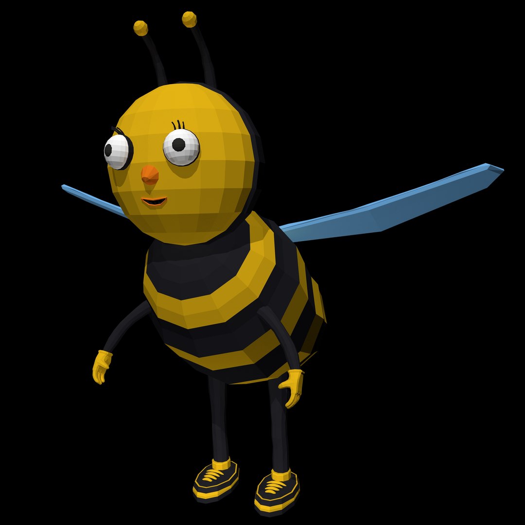 Cartoon Bee 3d Model
