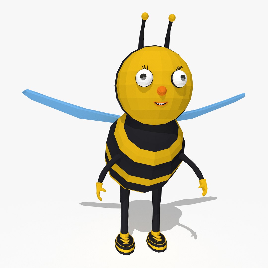Cartoon Bee 3d Model