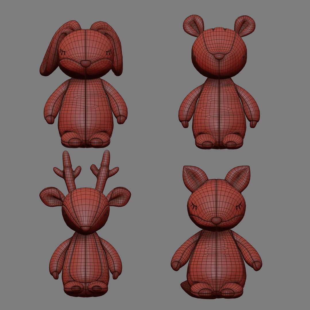 Plush Toys 3D Model - TurboSquid 1644118