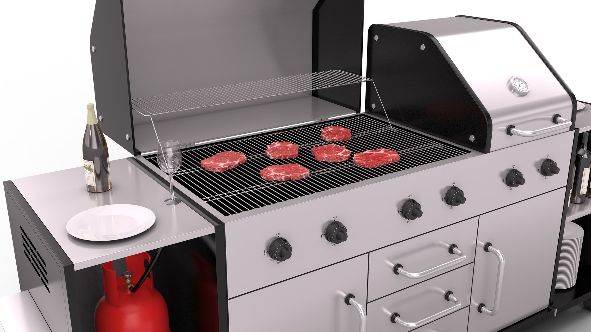 Barbecue 3D model - TurboSquid 2045700