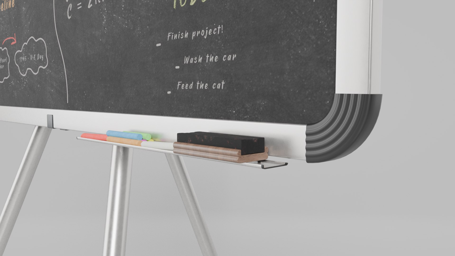 Professional Rectangular Trio - Customizable Writing Board Set 3D Model ...