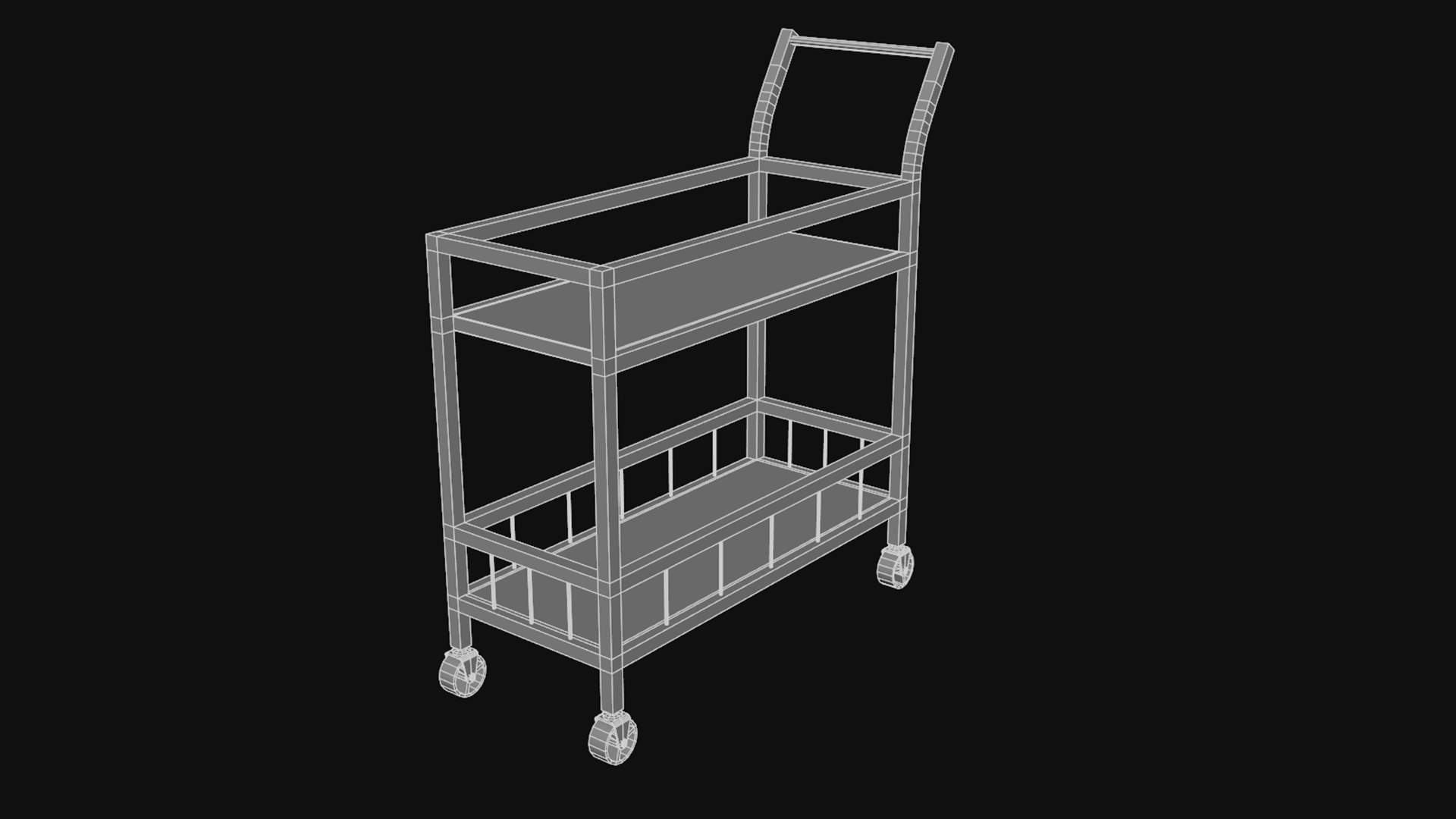 Bar Cart 3D Model - TurboSquid 2174902