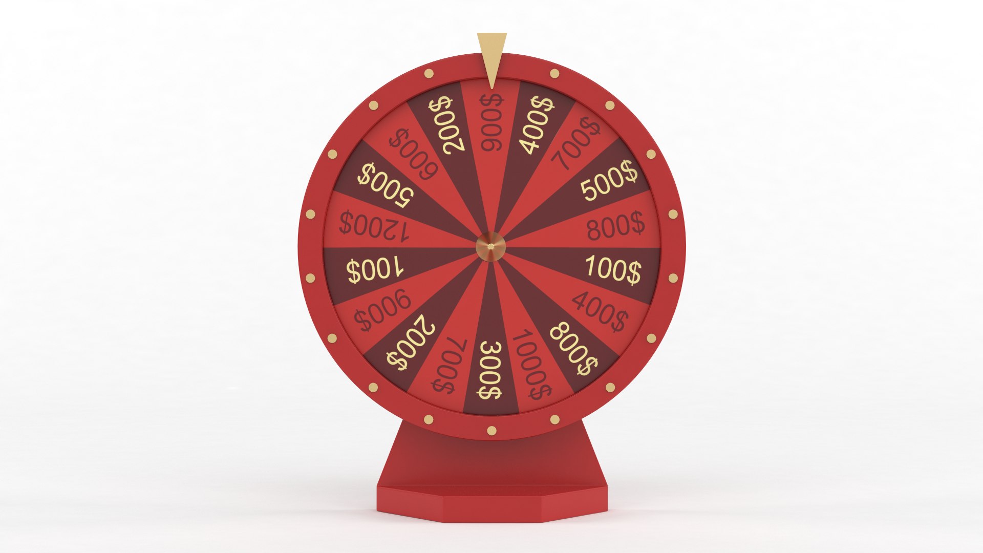 3D Model Wheel Of Fortune - TurboSquid 1959166