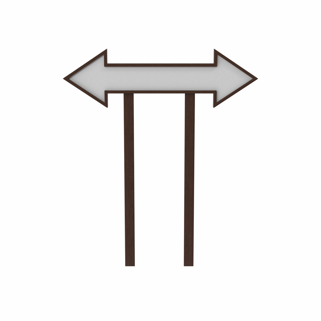 3D Direction Signboard - TurboSquid 2366804