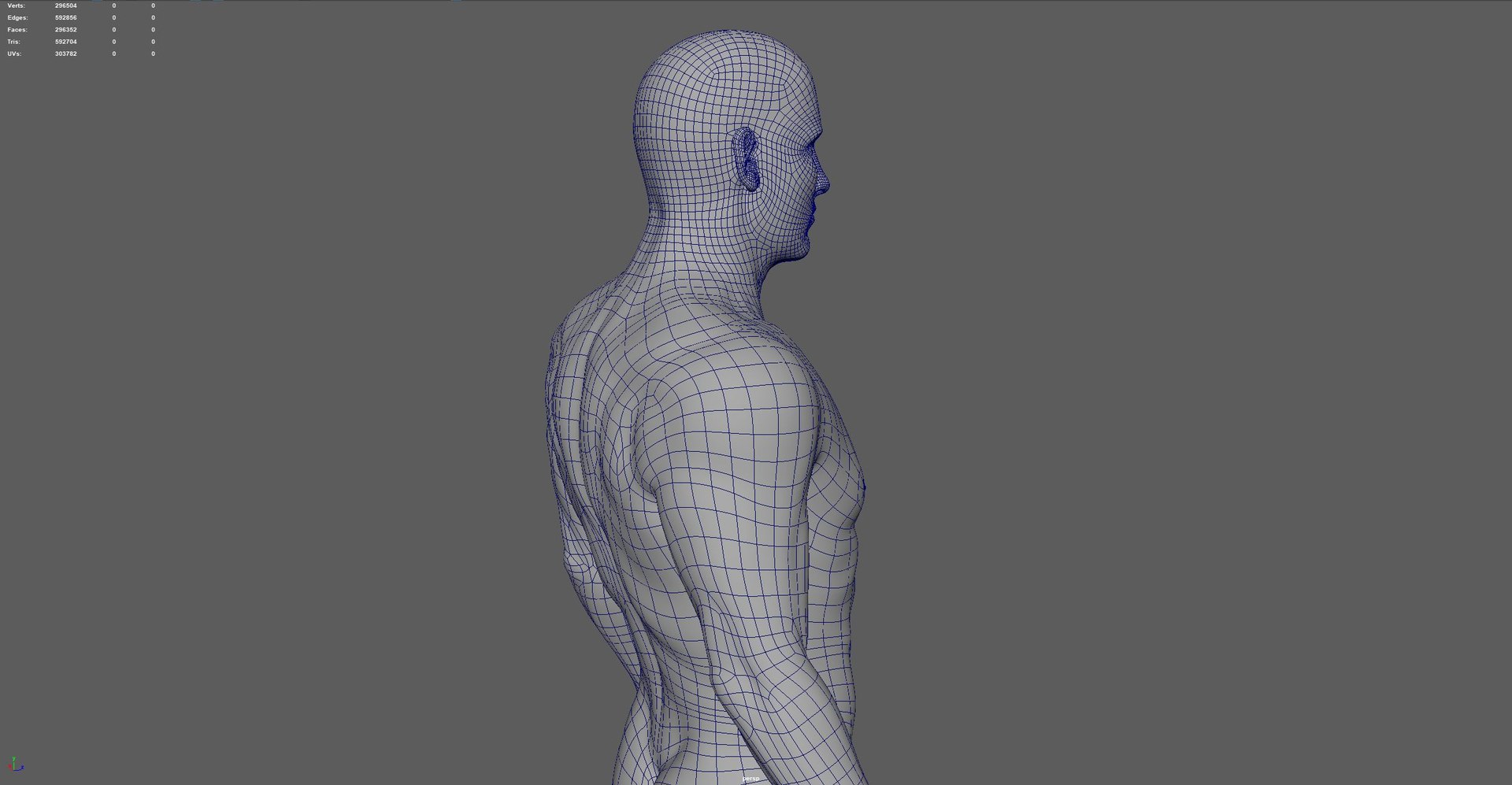 Human Male Body Blue Transparent Shaded Model 3D Model - TurboSquid 2230895