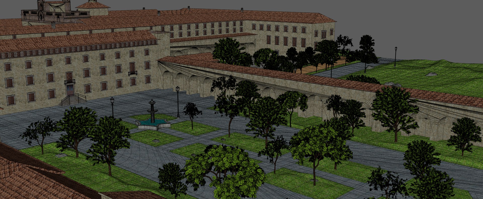 3D Model Monastery Mallorca Spain - TurboSquid 1252965