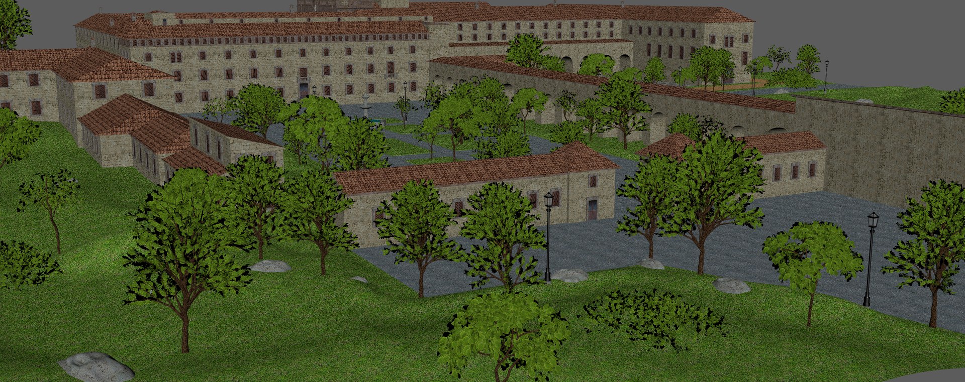 3D Model Monastery Mallorca Spain - TurboSquid 1252965