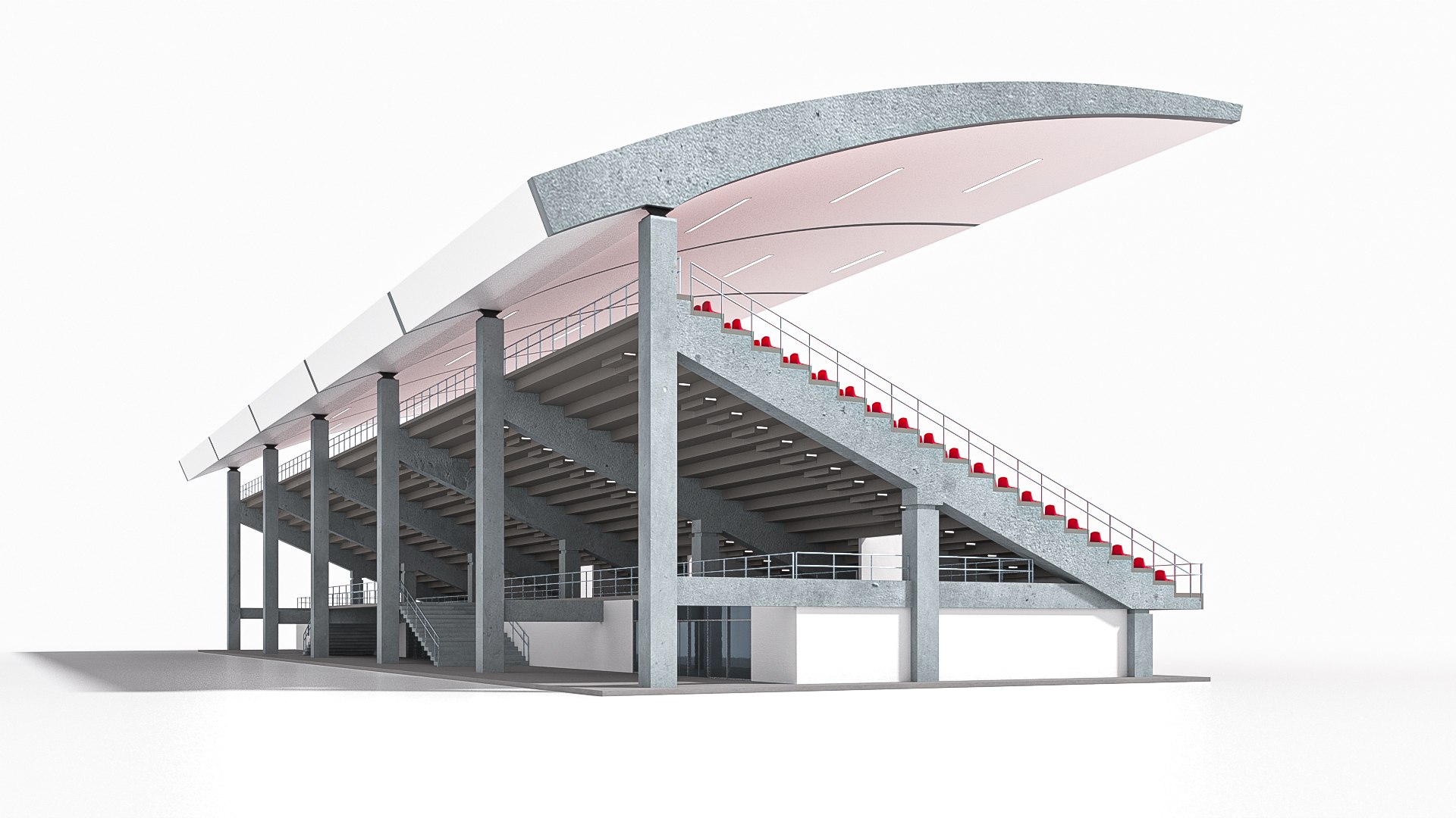 Grandstand 04 3D Model - TurboSquid 2314950