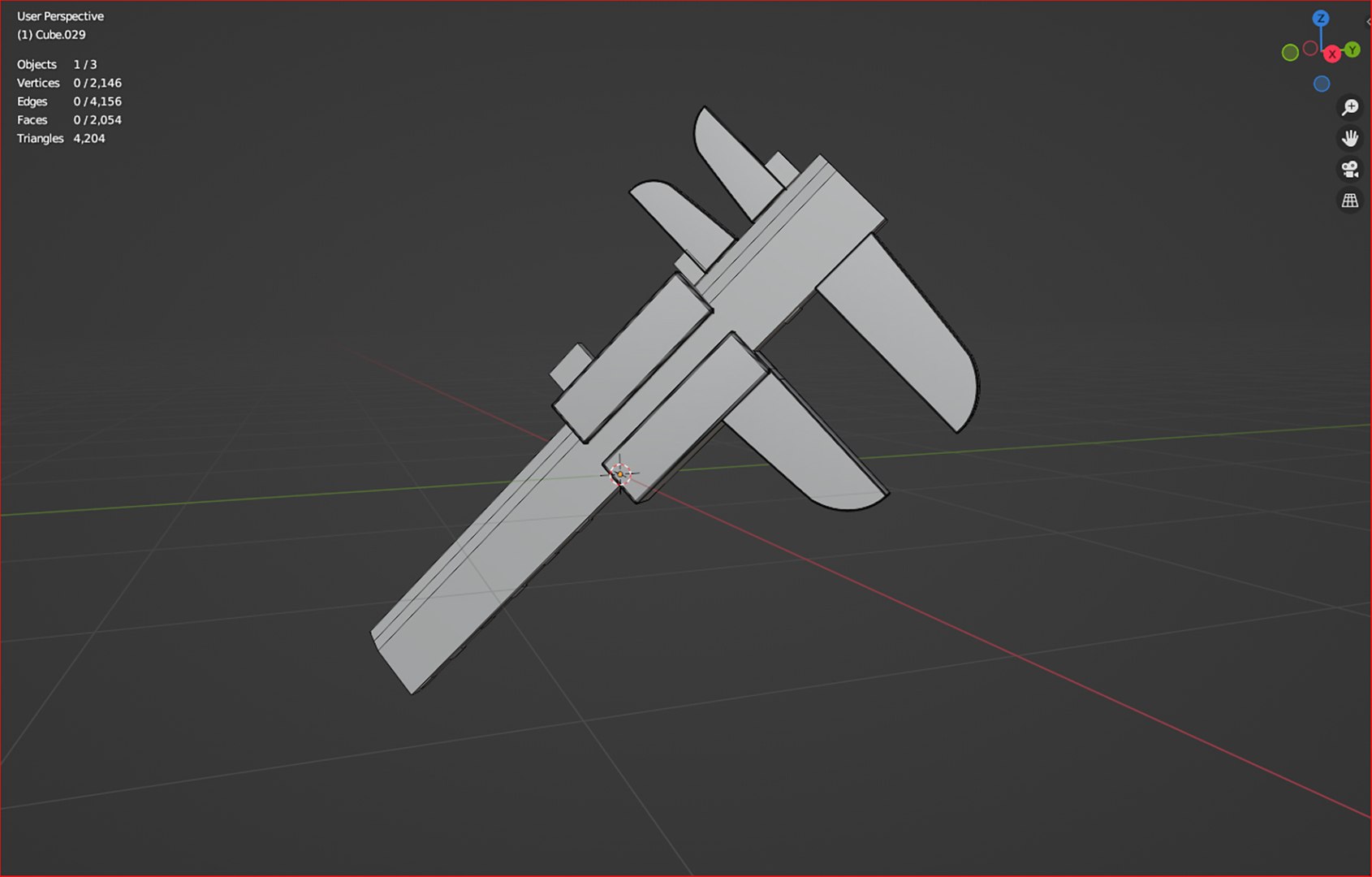 Silver 3D Caliper Icon 3D Model - TurboSquid 2045347