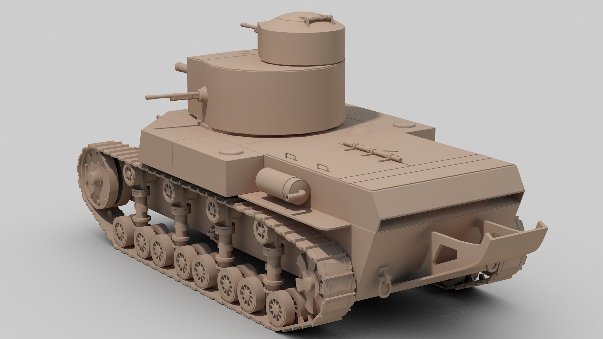 3D T24 Russian Medium Tank Model | 1145380 | TurboSquid