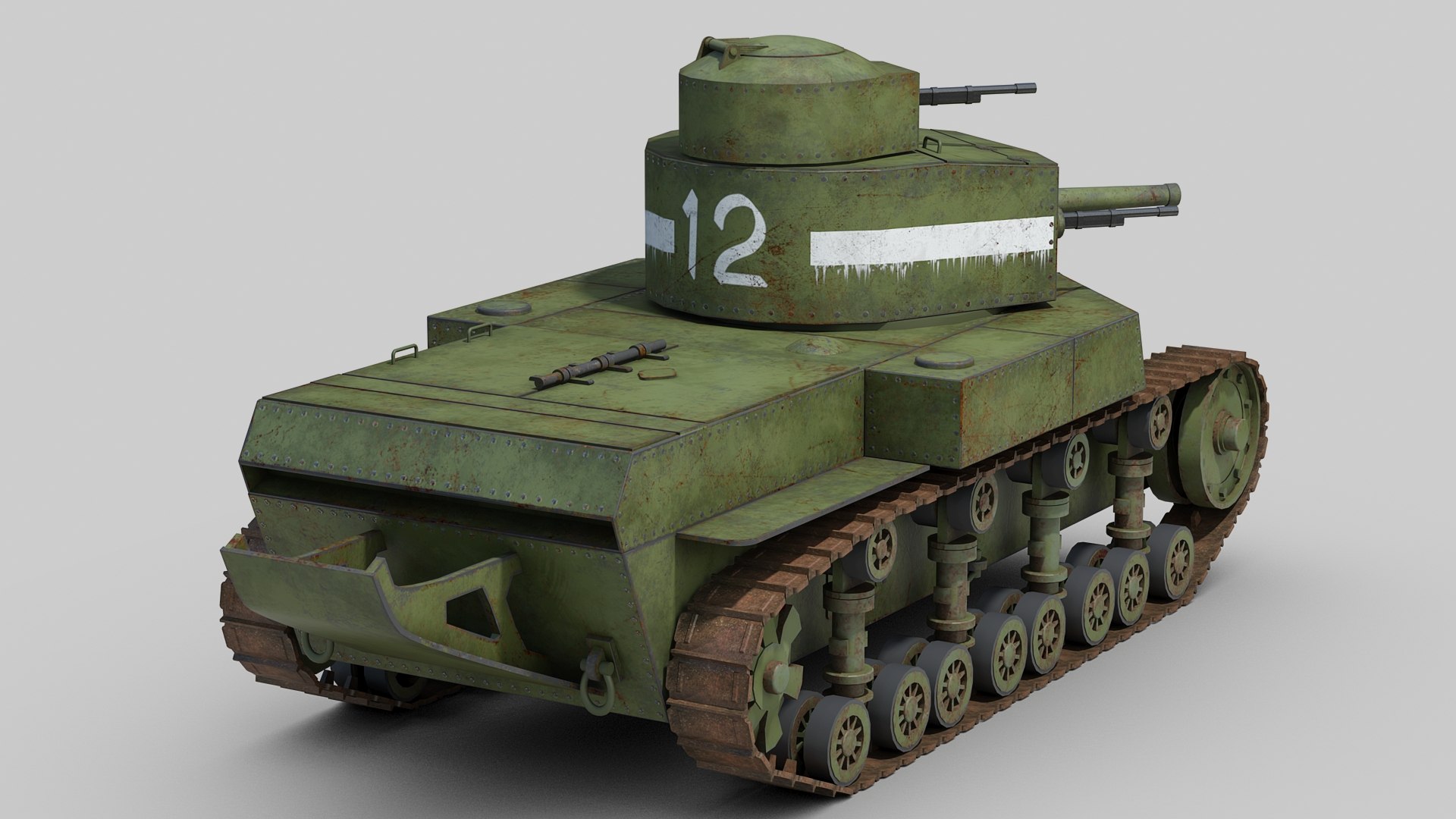 3D T24 Russian Medium Tank Model | 1145380 | TurboSquid