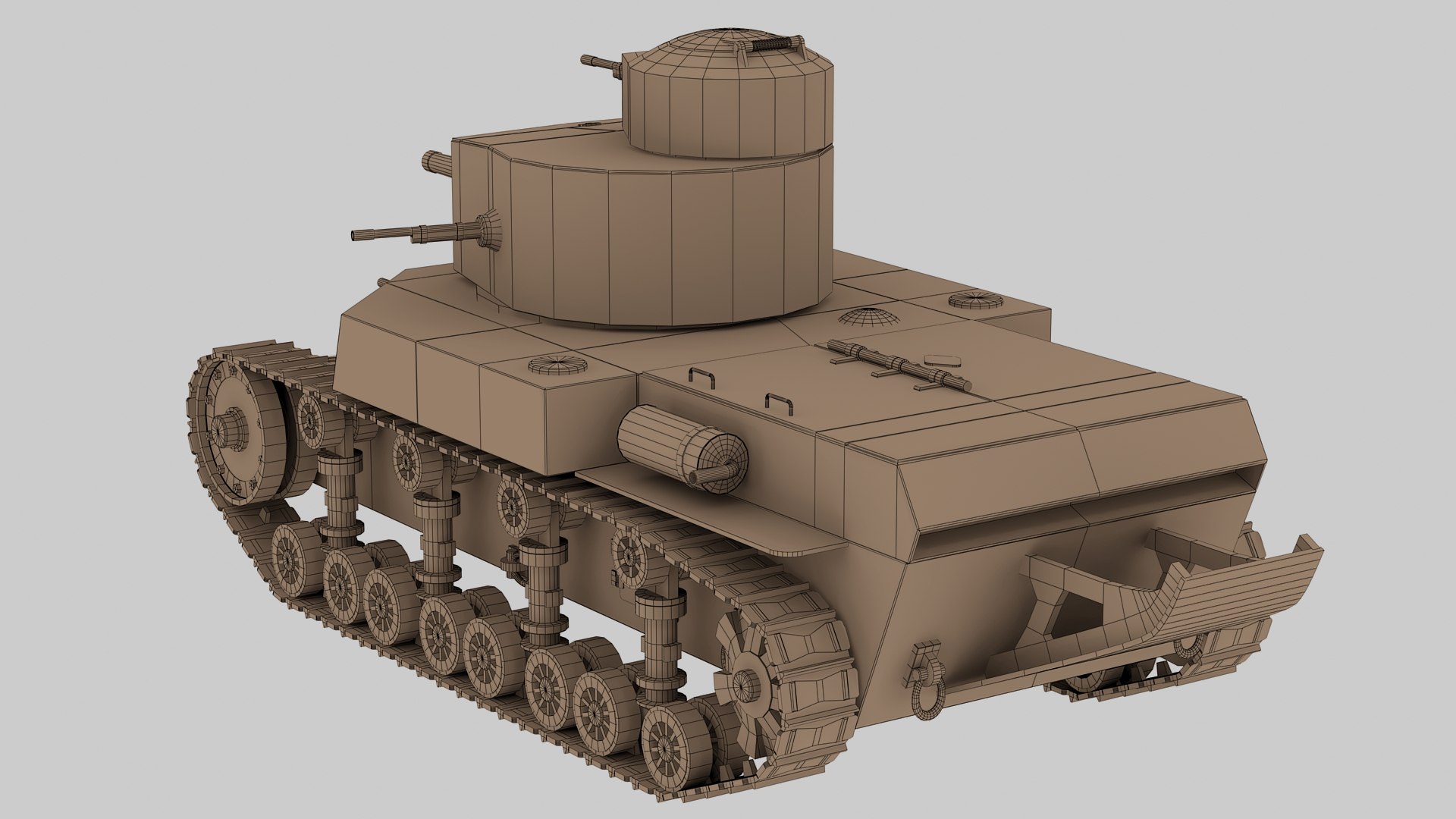 3D T24 Russian Medium Tank Model | 1145380 | TurboSquid