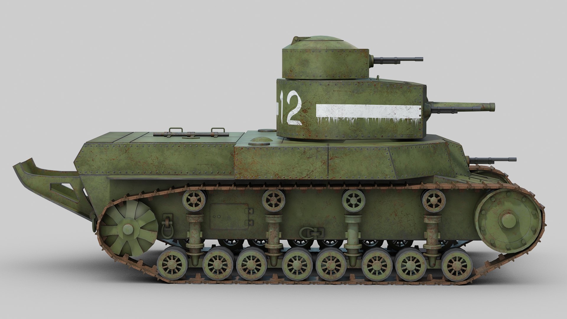 3D T24 Russian Medium Tank Model | 1145380 | TurboSquid