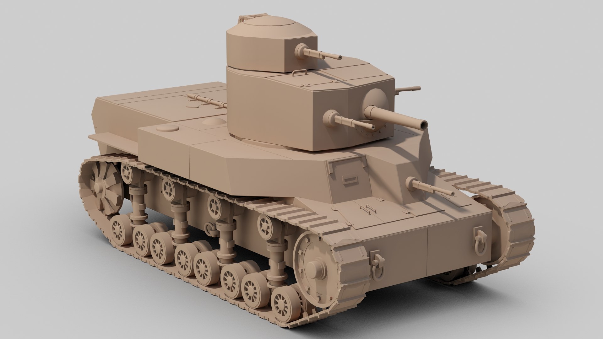 3D T24 Russian Medium Tank Model | 1145380 | TurboSquid