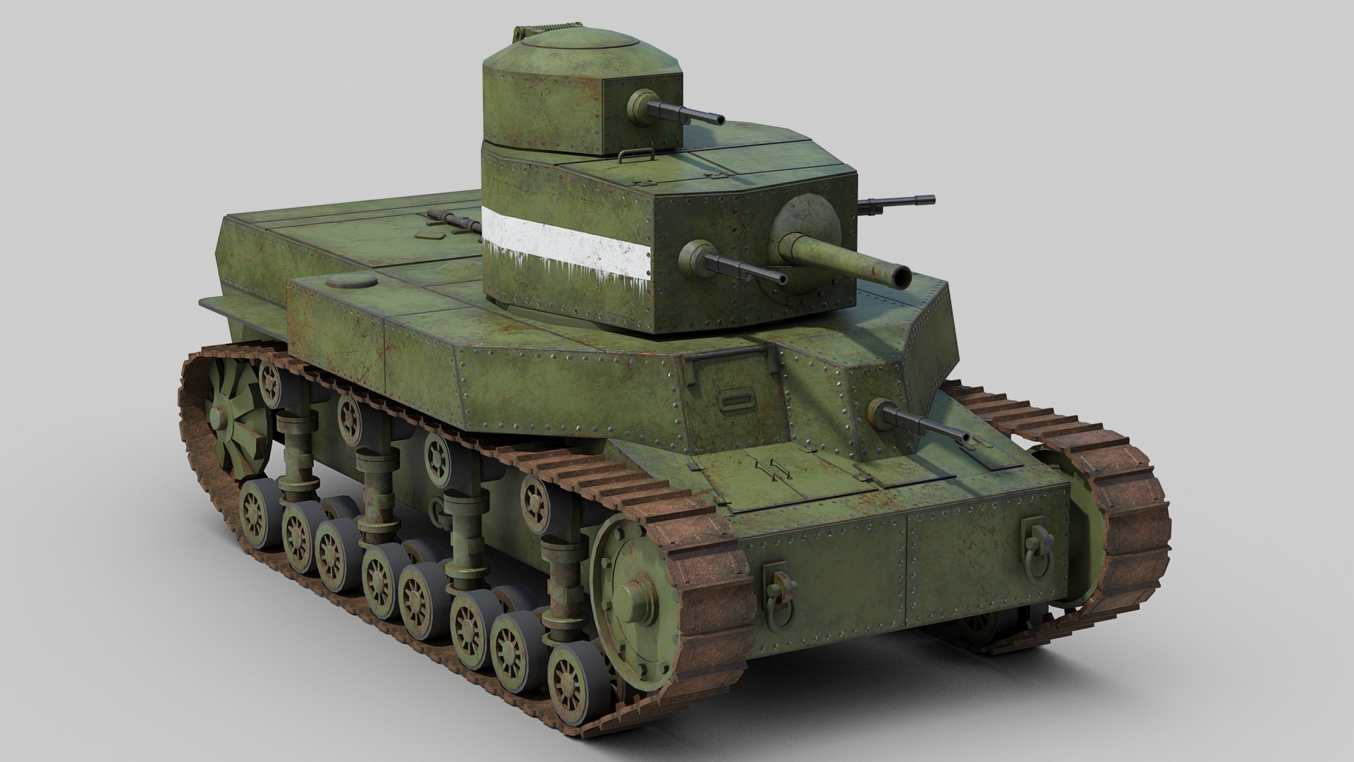 3D T24 Russian Medium Tank Model | 1145380 | TurboSquid