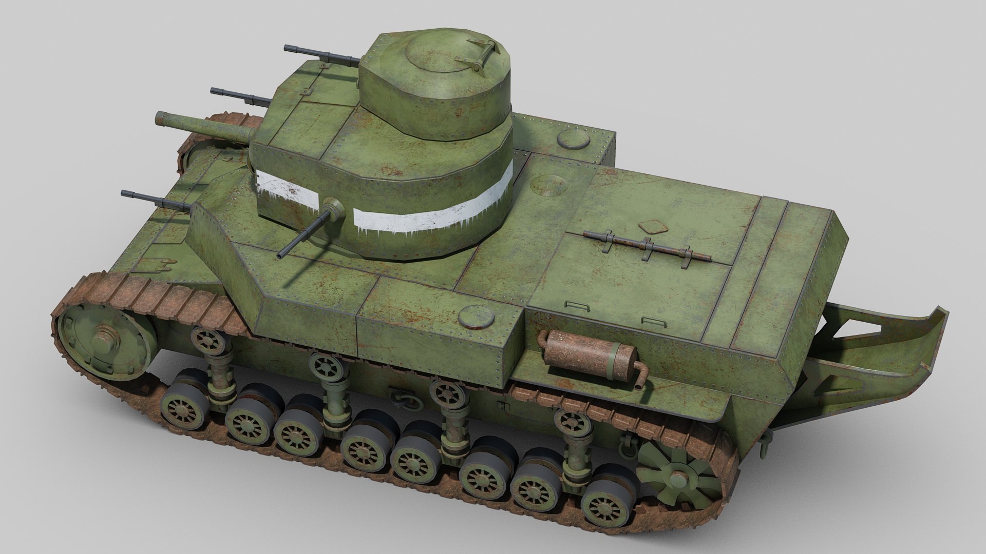 3D T24 Russian Medium Tank Model | 1145380 | TurboSquid