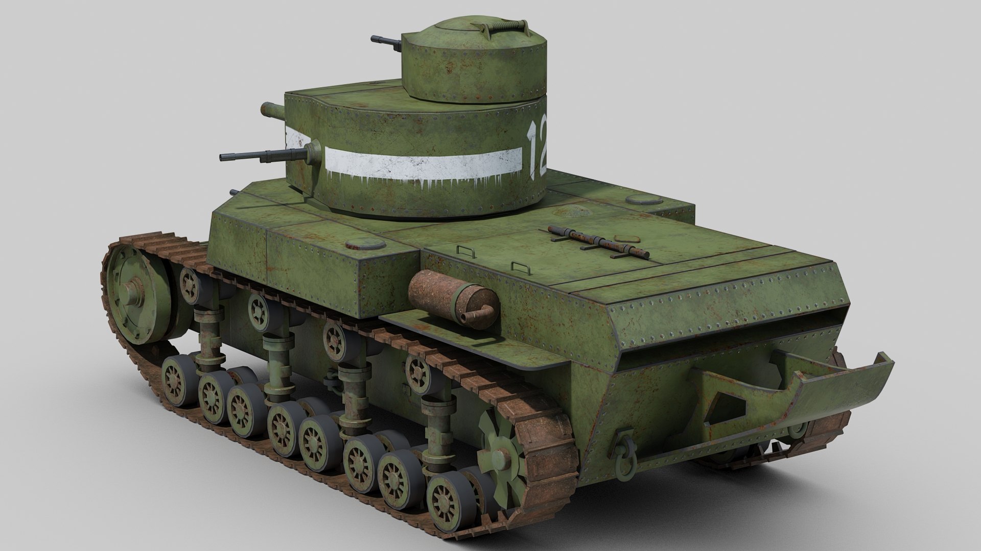 3D T24 Russian Medium Tank Model | 1145380 | TurboSquid