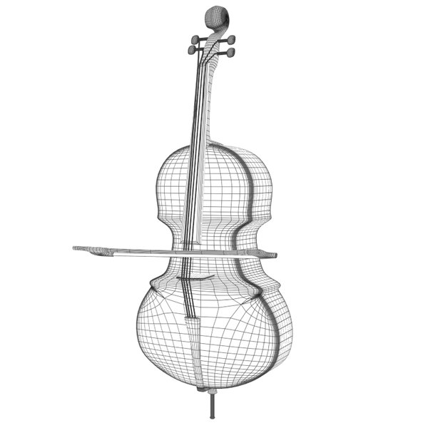 cello 3d model