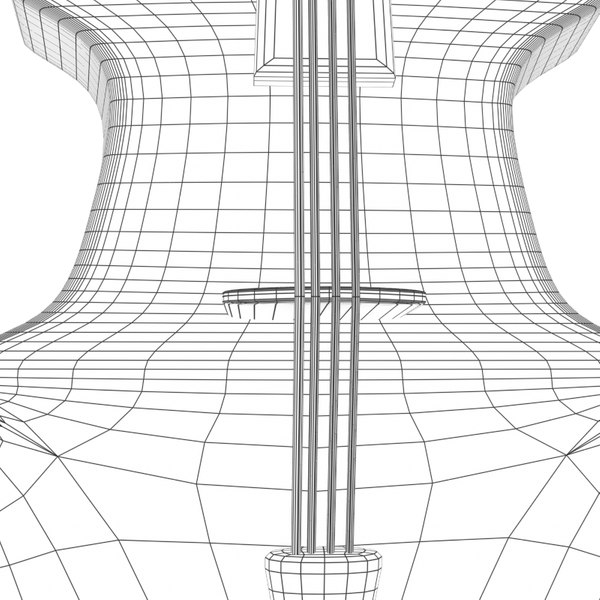 cello 3d model