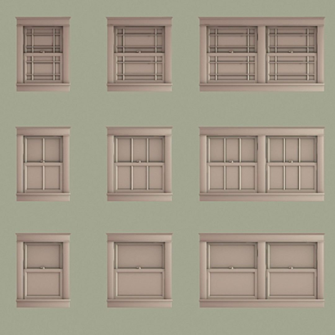 3d Architectural Windows Model