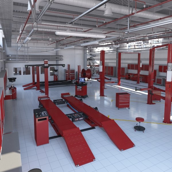 Mechanic Shop 3D Models for Download | TurboSquid