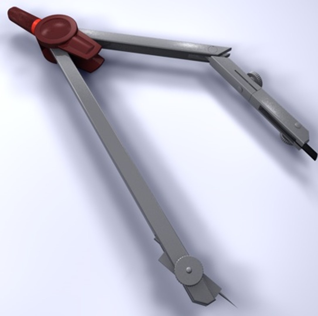 3d model of compass