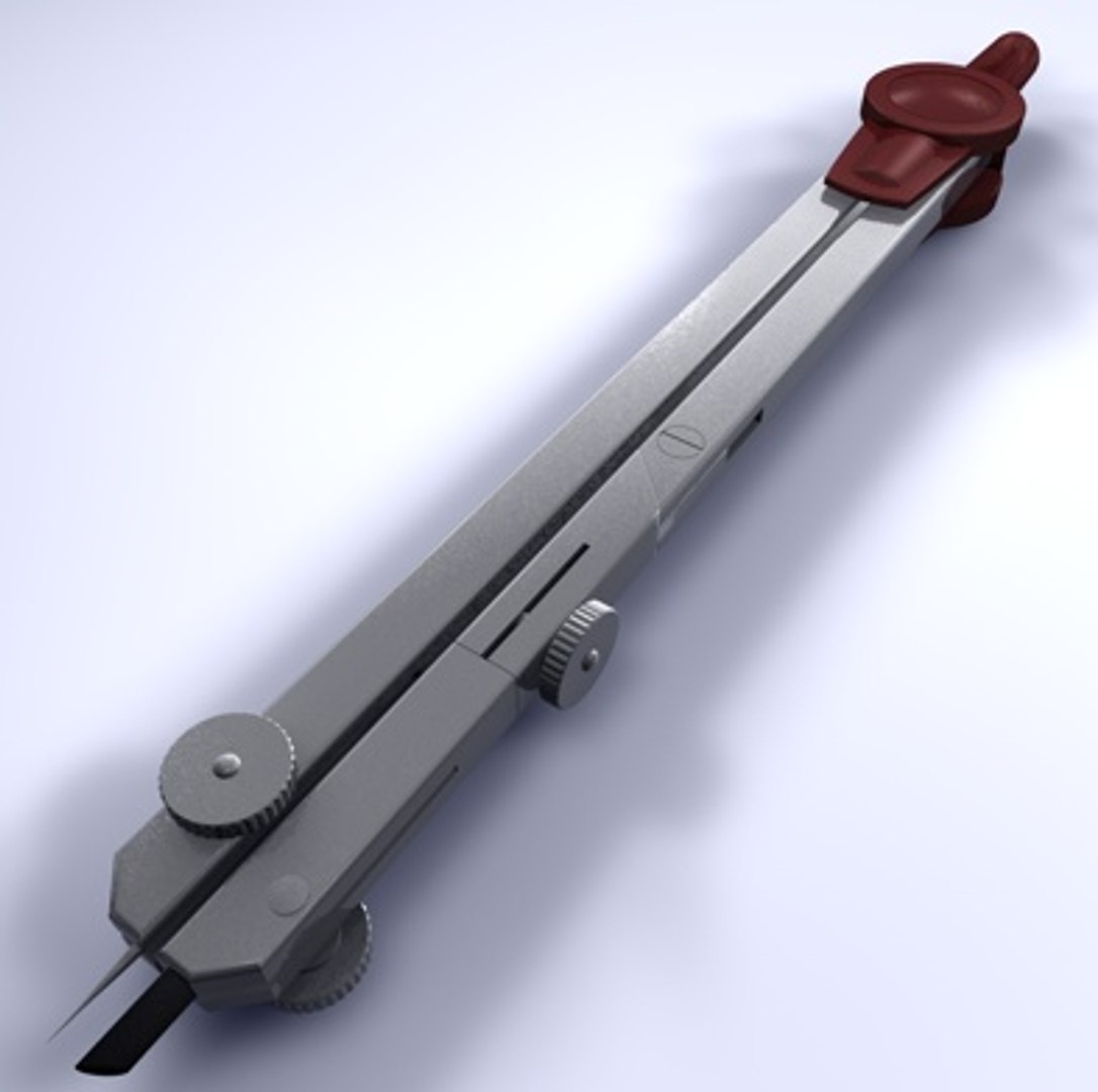 3d model of compass