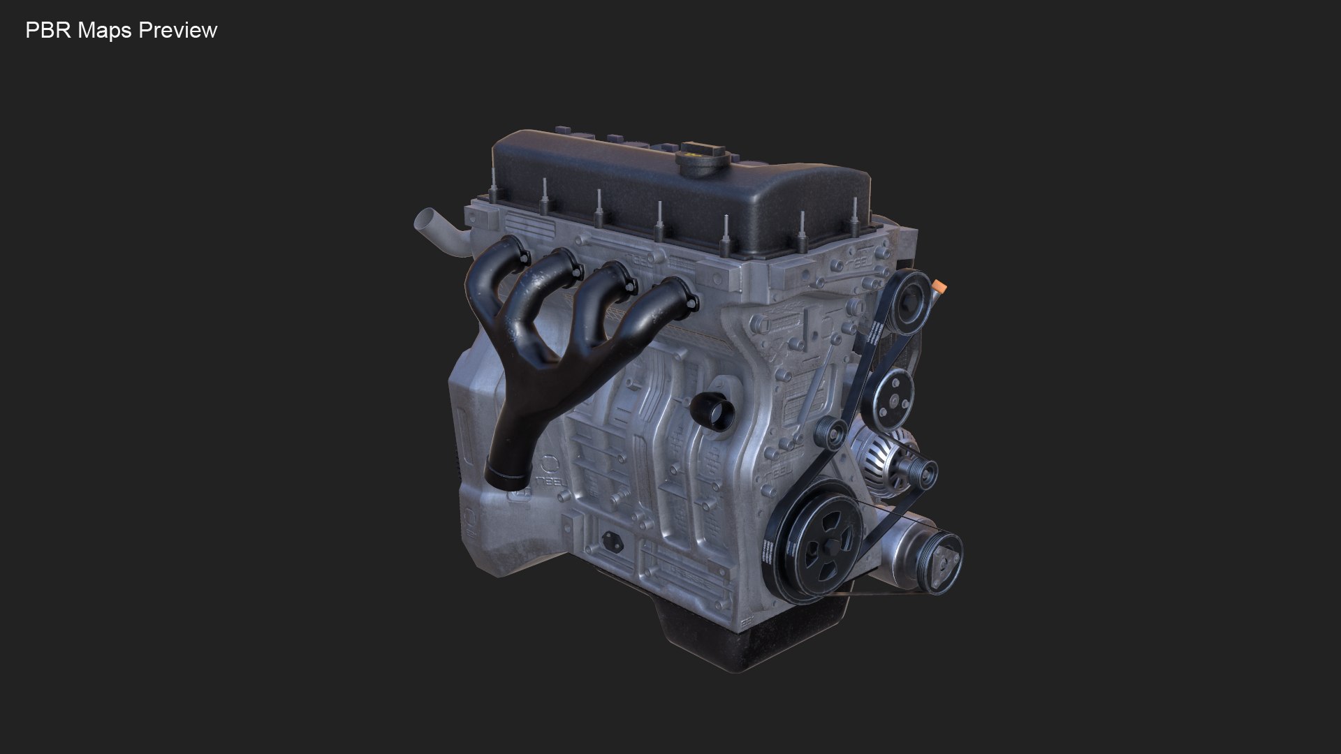 3D Straight-Four Engine - TurboSquid 2021723