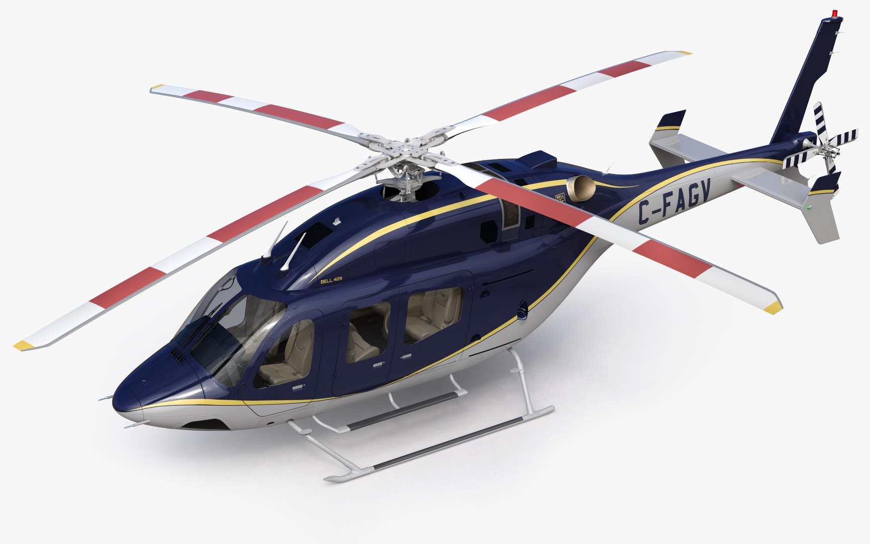 3D Bell 429 Corporate v2 model - TurboSquid 2172992