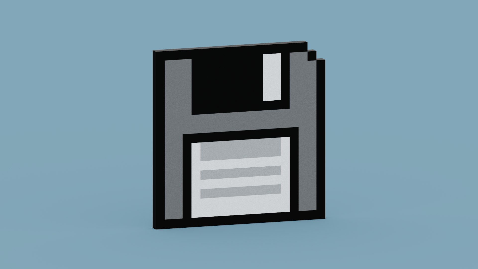 3D Pixel Floppy Disk Model - TurboSquid 1999570