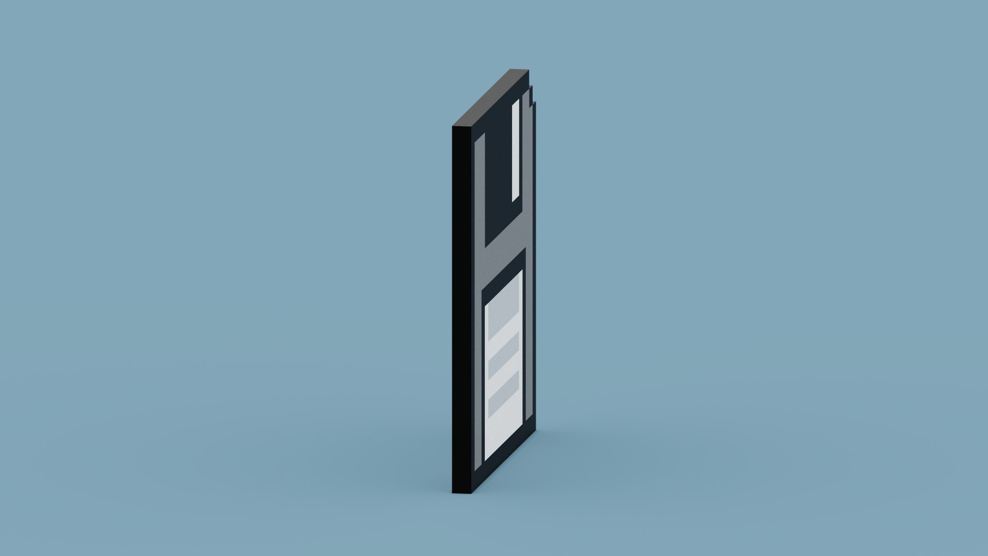 3D Pixel Floppy Disk Model - TurboSquid 1999570