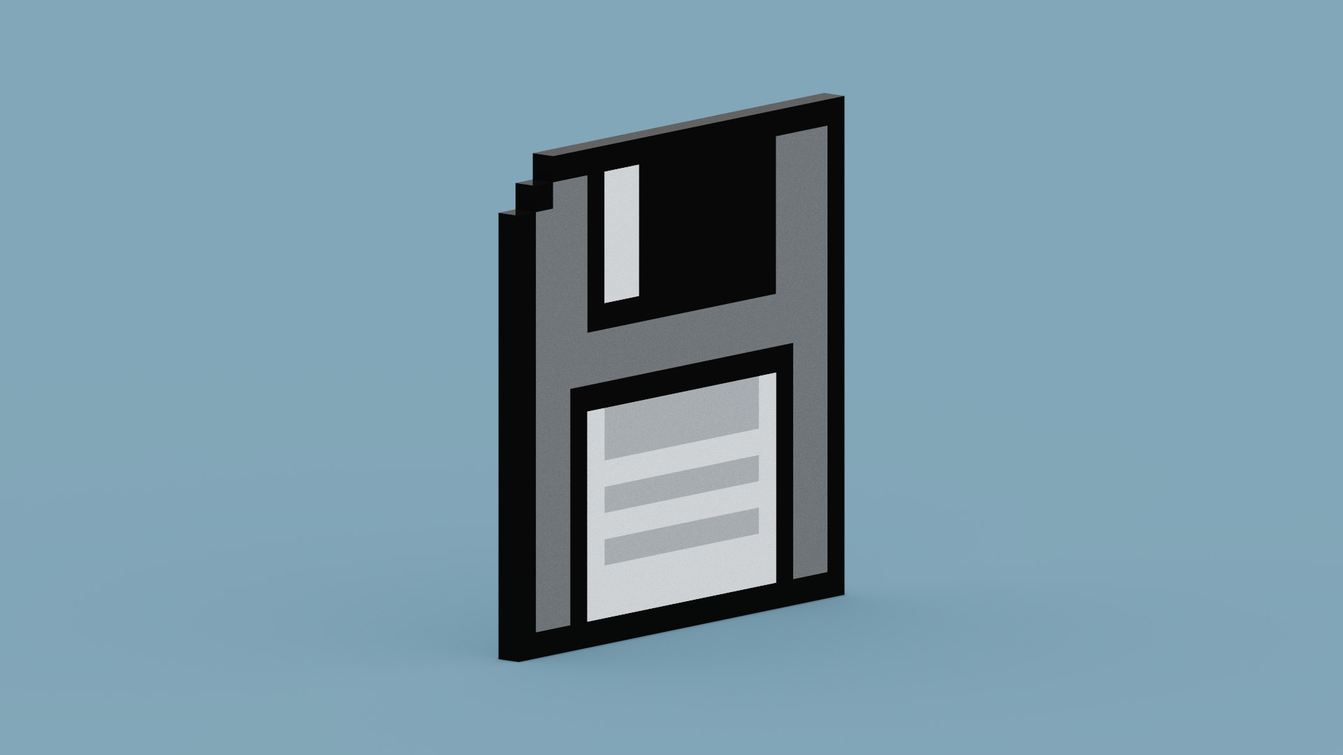 3D Pixel Floppy Disk Model - TurboSquid 1999570