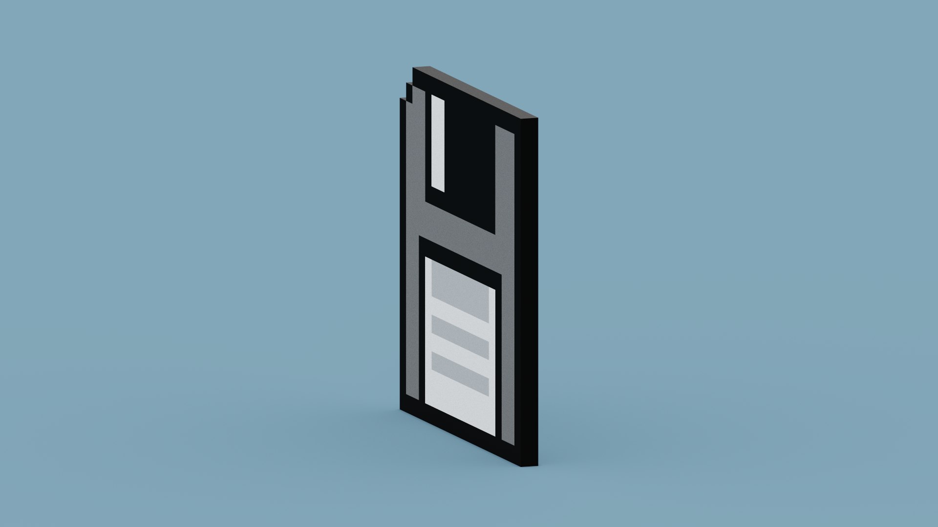 3D Pixel Floppy Disk Model - TurboSquid 1999570